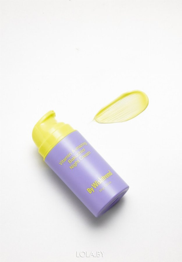 Крем для лица ночной By Wishtrend ретинол и бакучиол Vitamin A-mazing ...
